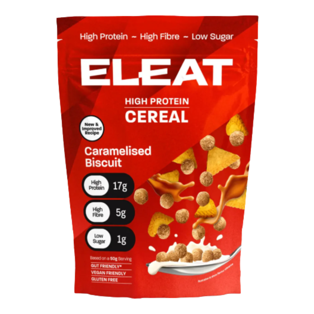 ELEAT Caramelised Biscuit flavour High Protein Cereal 250g [Best Befor